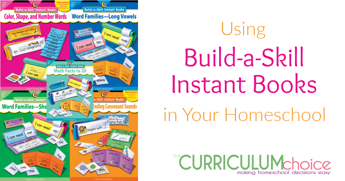 Using Build-a-Skill Instant Books in Your Homeschool - The Curriculum ...