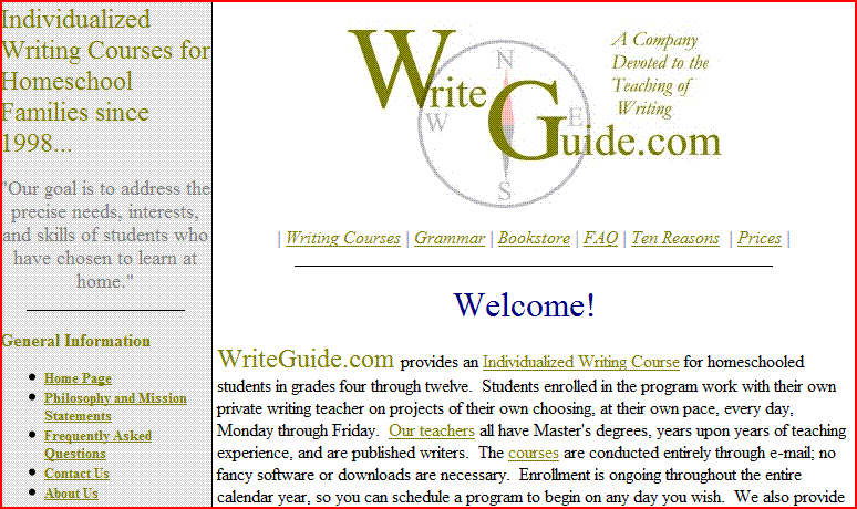 Write Guide The Curriculum Choice