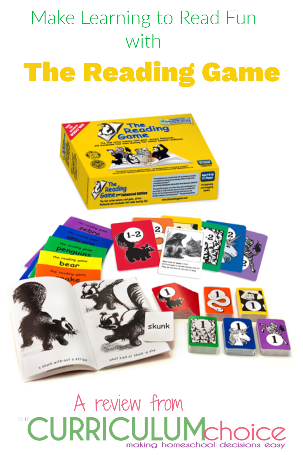 Make Learning to Read Fun with The Reading Game - The Curriculum Choice