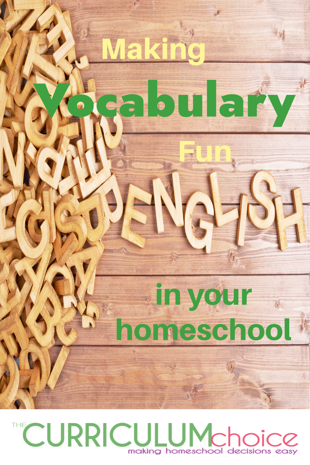 Making Vocabulary Fun in Your Homeschool - The Curriculum Choice