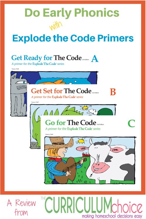 Do Early Phonics with Explode the Code Primers - The Curriculum Choice