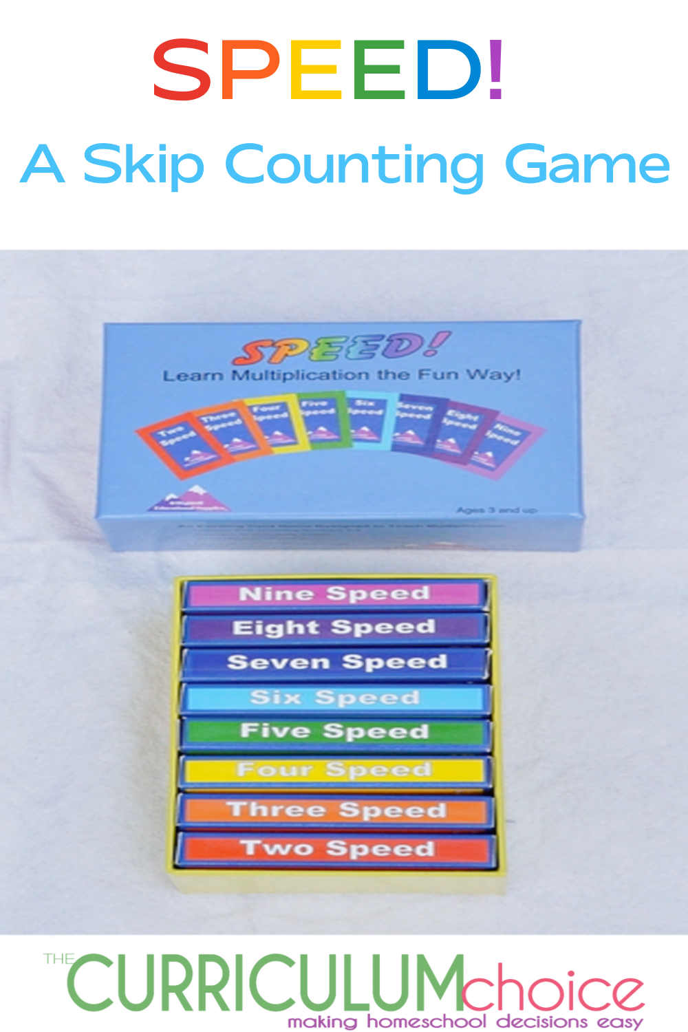 SPEED! A Skip Counting Game for Homeschool Math - The Curriculum Choice