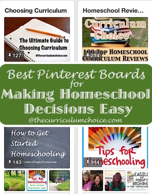 Making Homeschool Decisions Easy with Pinterest - The Curriculum Choice