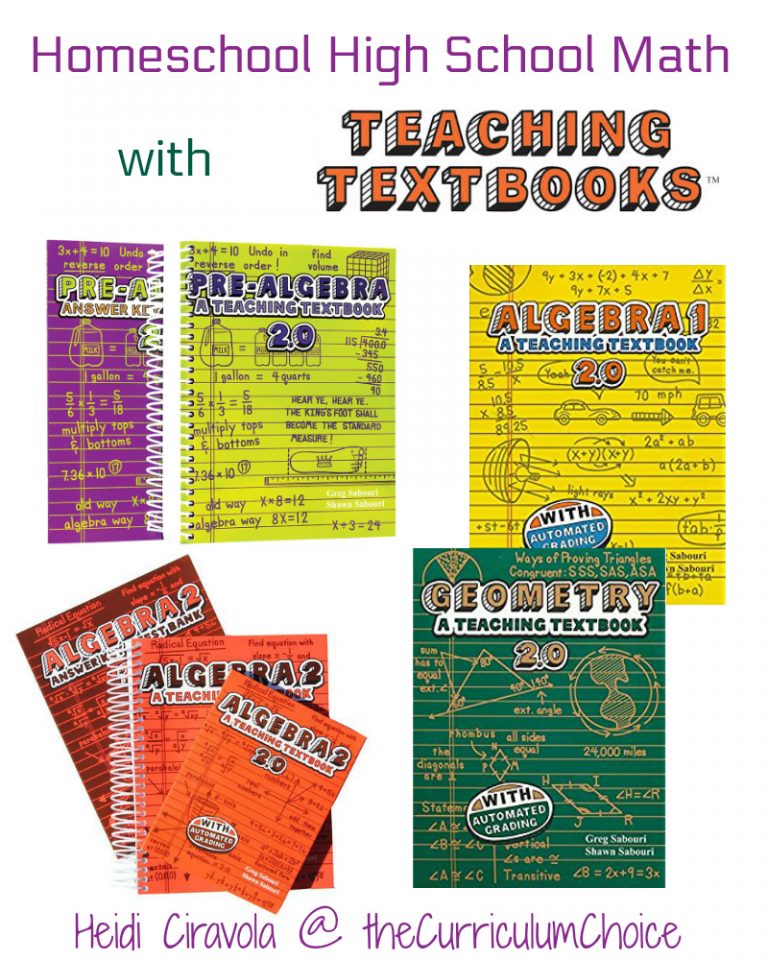 Homeschool High School Math With Teaching Textbooks The Curriculum Choice Homeschool High School Math With Teaching Textbooks The Curriculum Choice