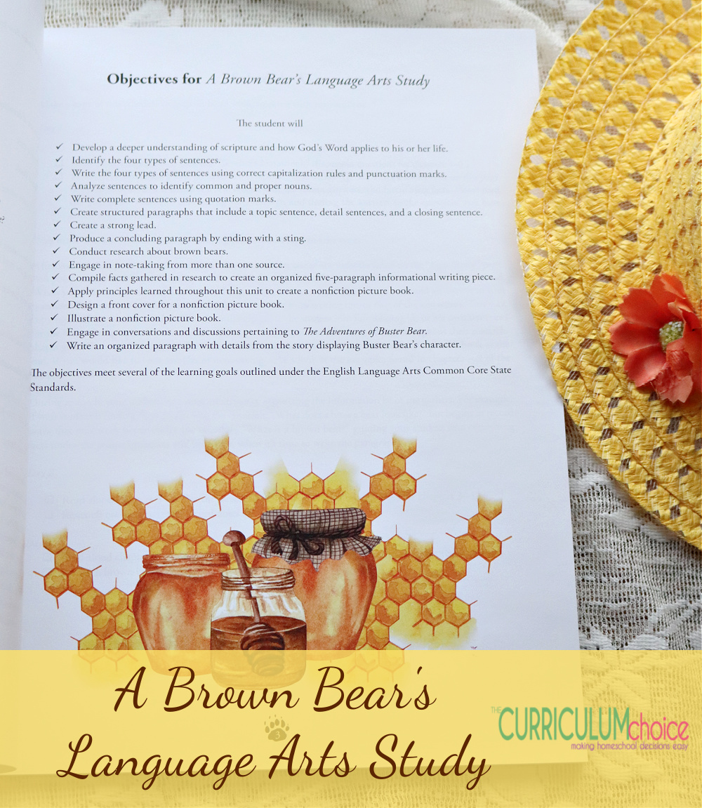 A Brown Bear's Language Arts Study - The Curriculum Choice