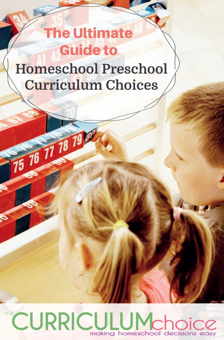 The Ultimate Guide to Homeschool Preschool Curriculum Choices - The ...
