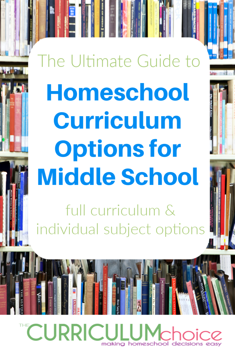 The Ultimate Guide to Homeschool Curriculum Options for Middle School ...