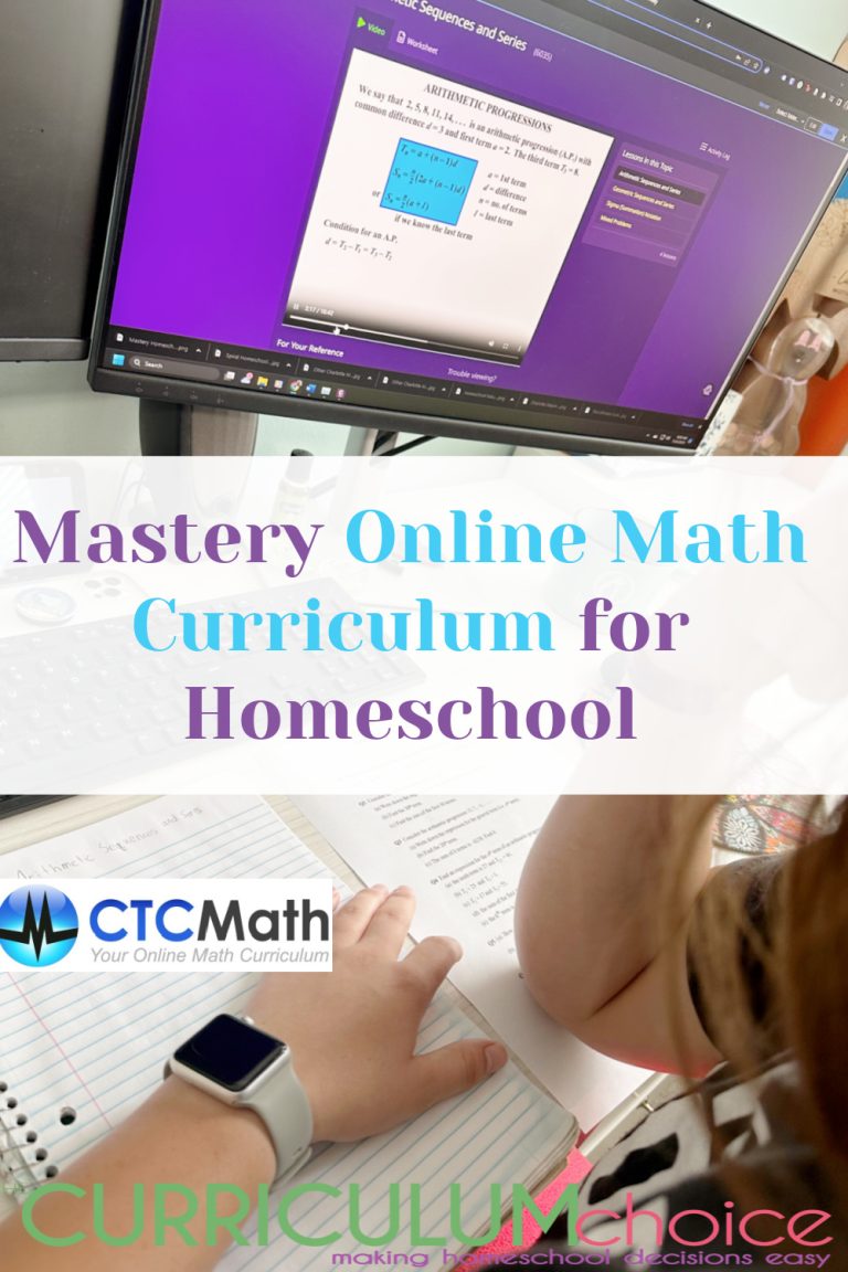 Mastery Online Math Curriculum for Homeschool - The Curriculum Choice