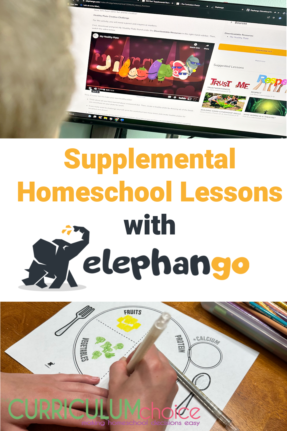 Supplemental Homeschool Lessons with Elephango - The Curriculum Choice