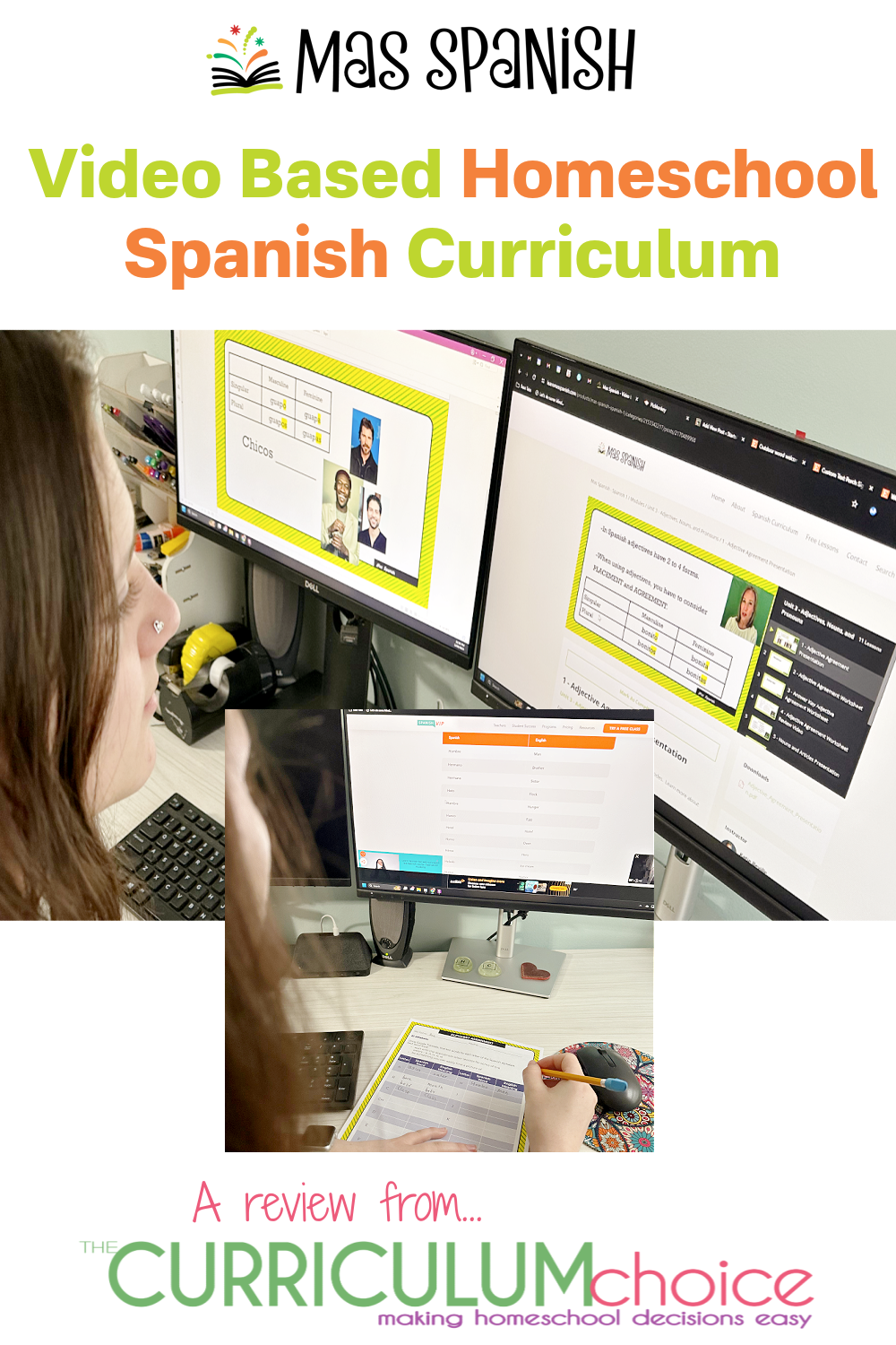 Mas Spanish - A Video Based Spanish Homeschool Curriculum - The ...