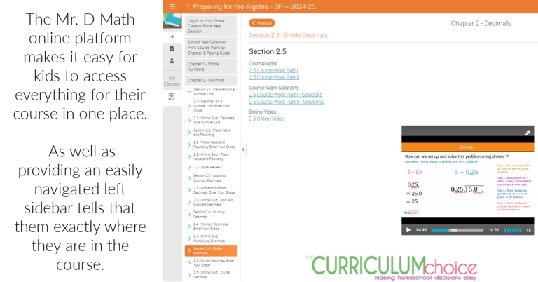 Preparing for Pre-Algebra with Mr. D Math - The Curriculum Choice