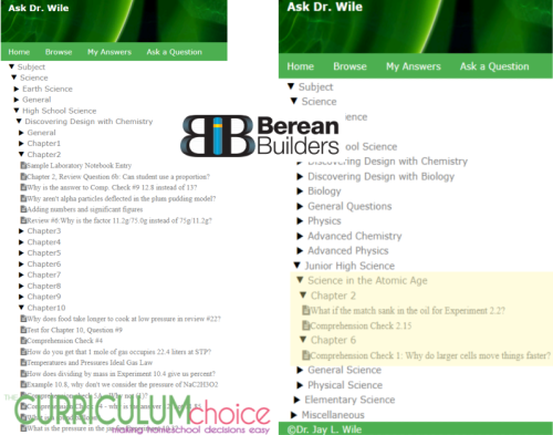 Berean Builders: Homeschool Middle School Christian Science Curriculum ...