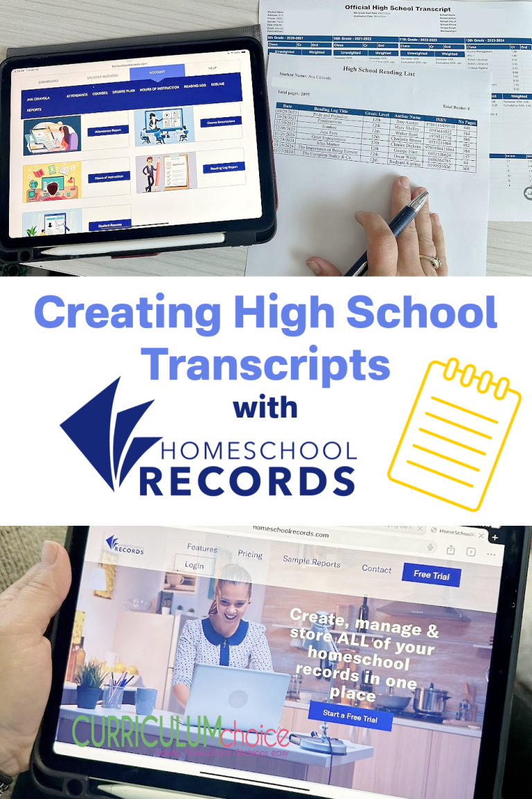Creating High School Transcripts with Homeschool Records - The ...
