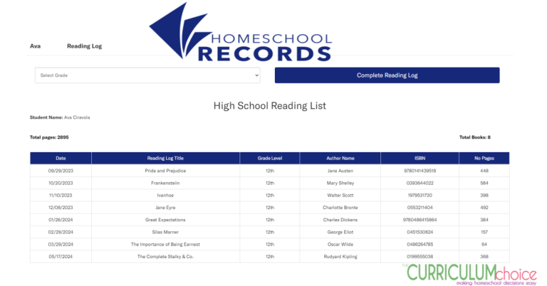 Creating High School Transcripts with Homeschool Records - The ...