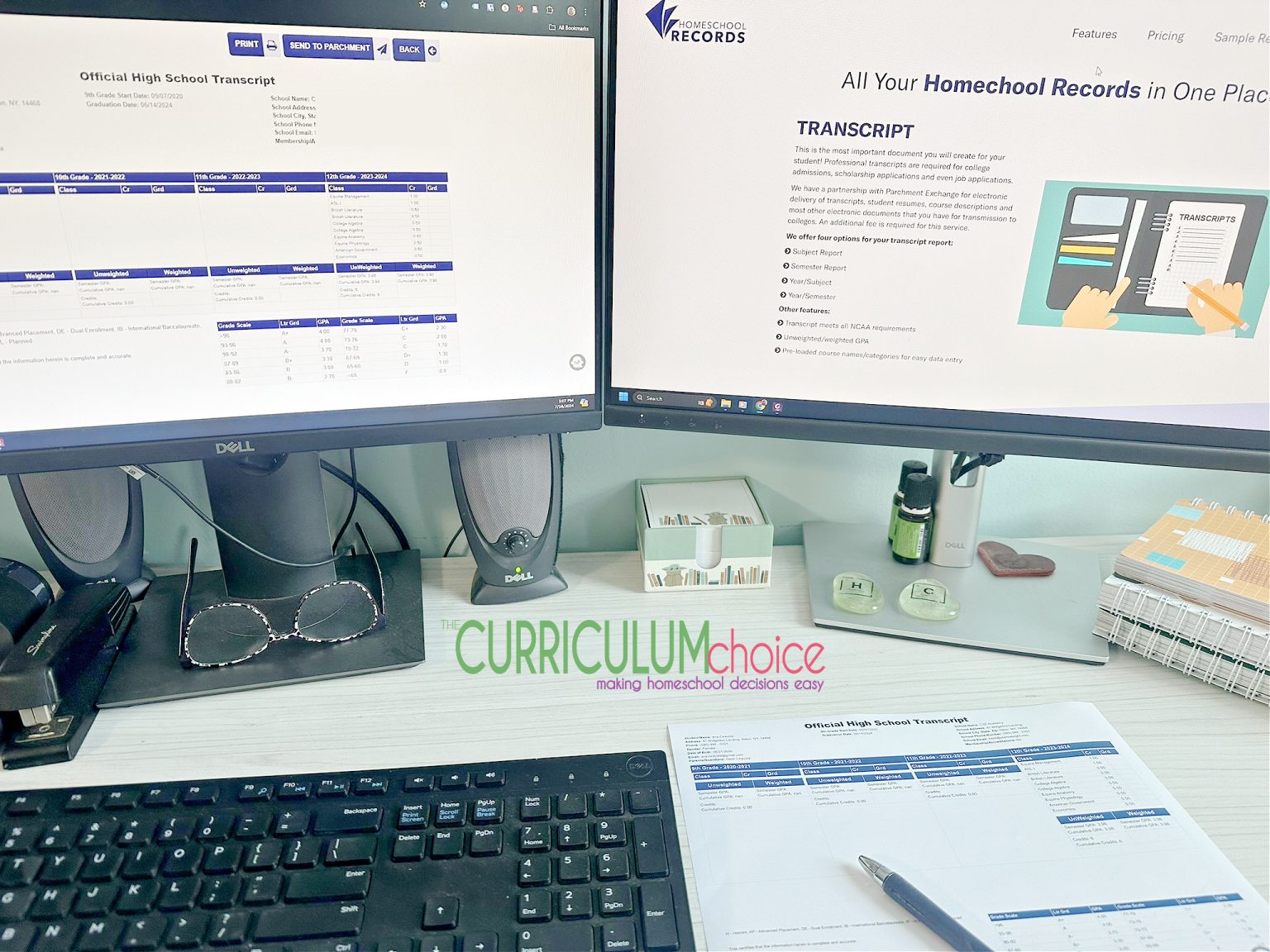 Creating High School Transcripts with Homeschool Records - The ...