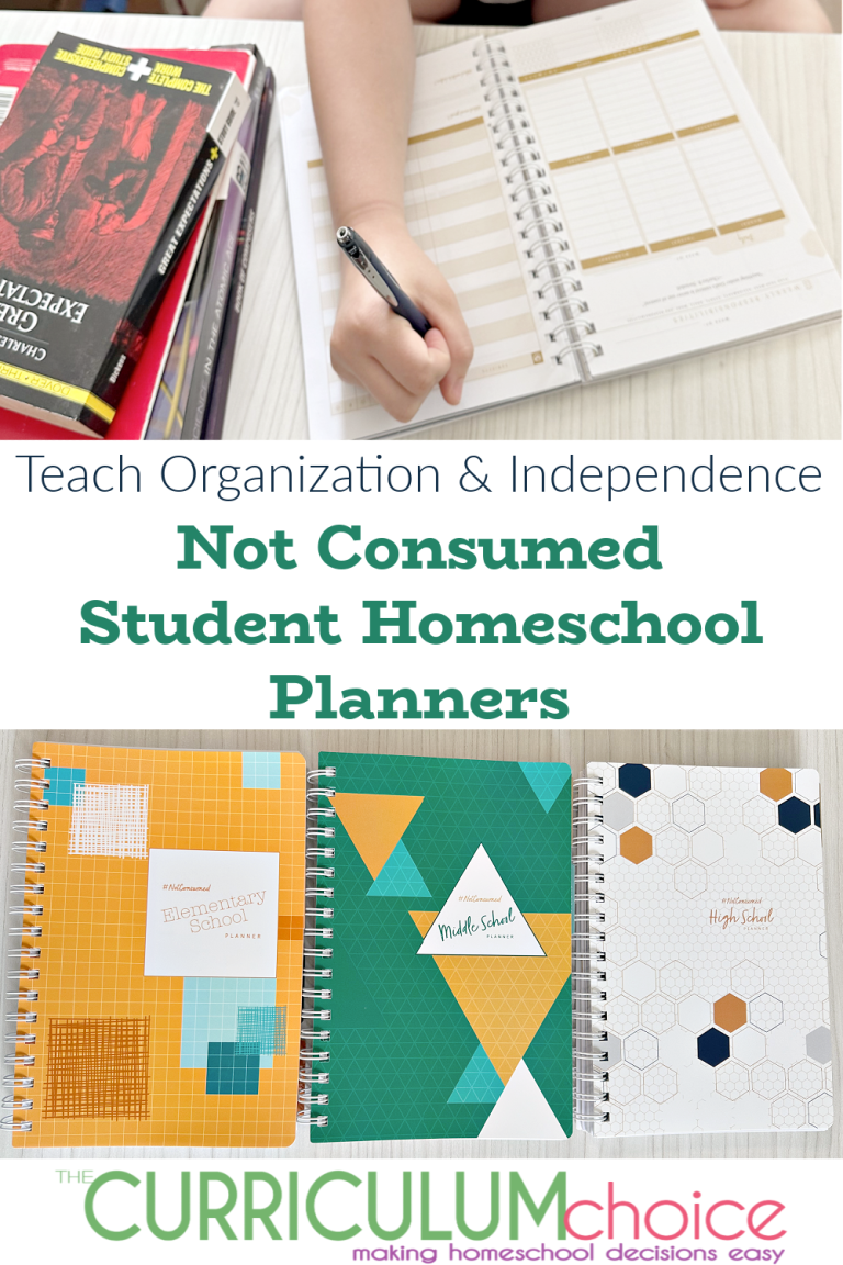 Not Consumed Student Homeschool Planners - The Curriculum Choice